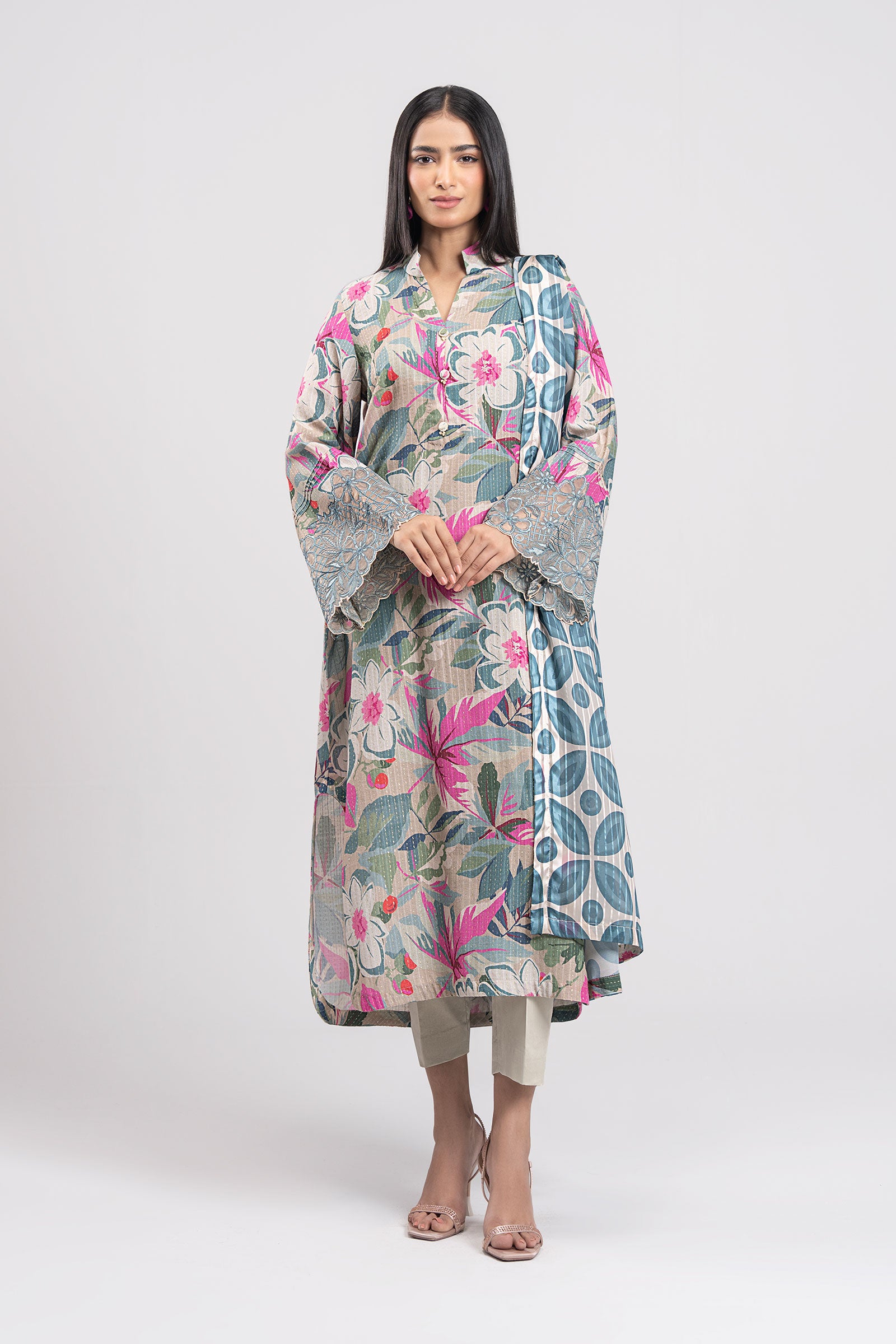 2 Pc Embroidered Lurex Cotton Suit – M.Basics by Maria.B. (PK)