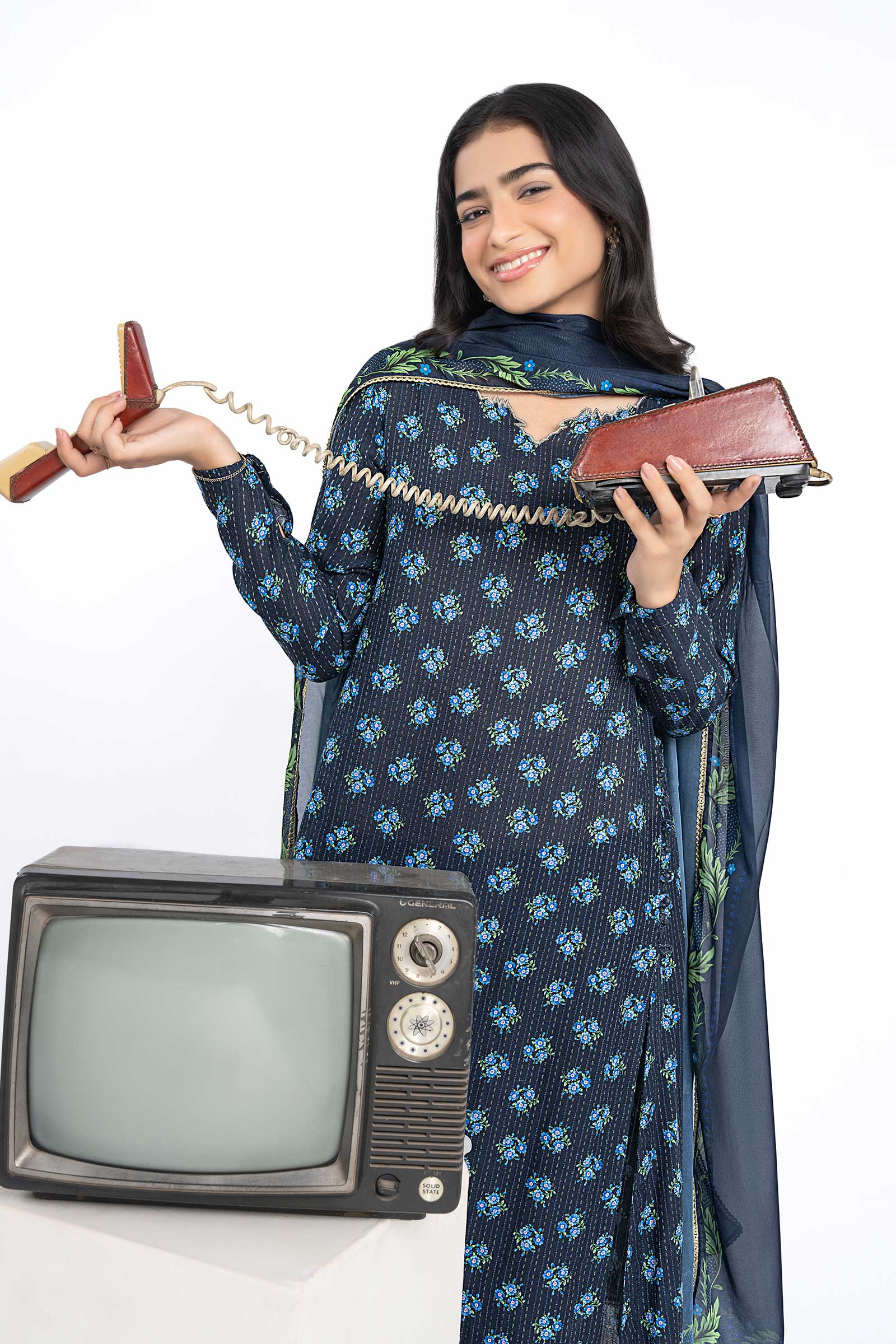 2 Pc Printed Lurex Cotton Suit – M.Basics by Maria.B. (PK)