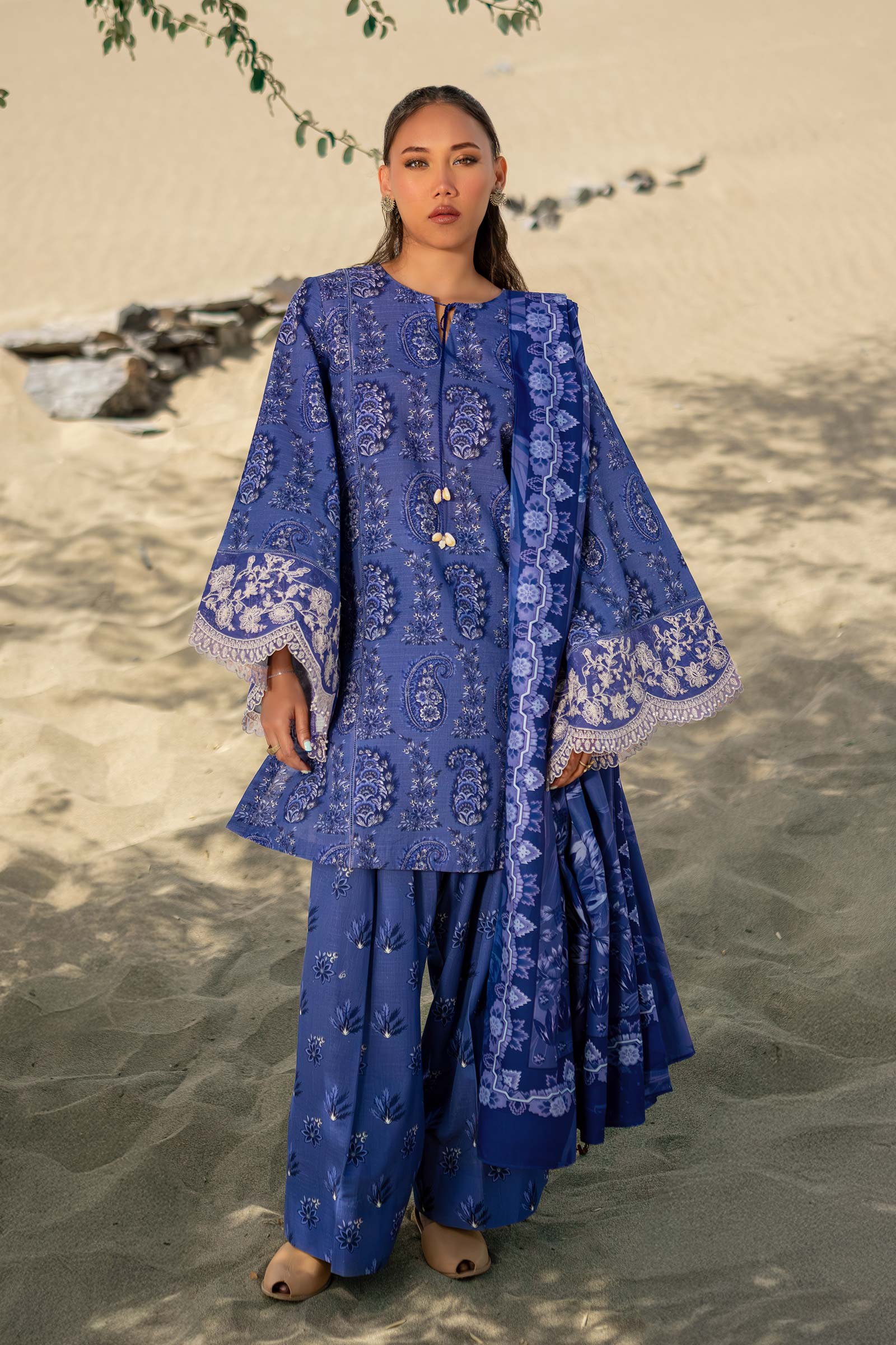 3 Pc Unstitched Printed Khaddar Suit | 508-A – m/basics by Maria.B. (PK)