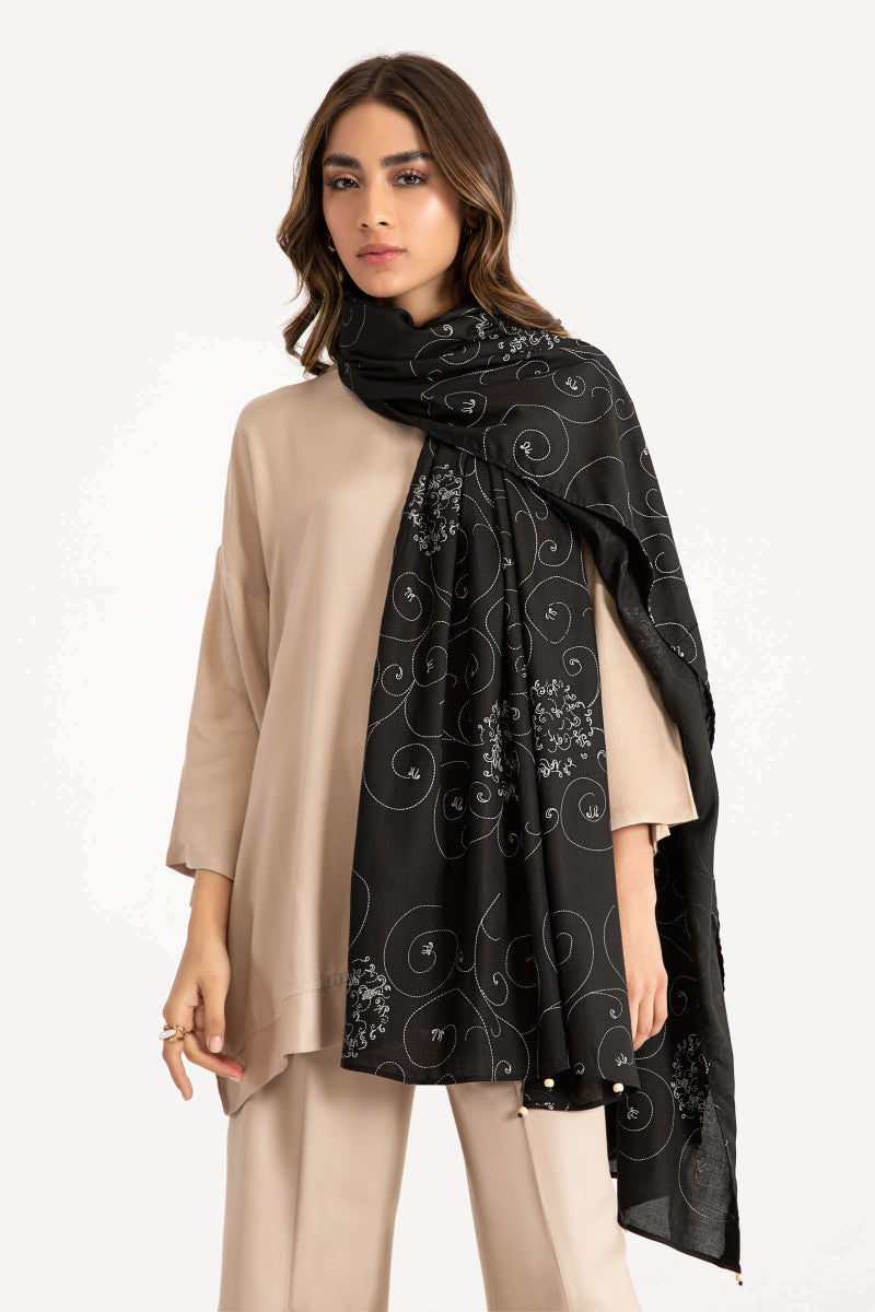 Scarf Black MB-W22-308 – m/basics by Maria.B. (PK)