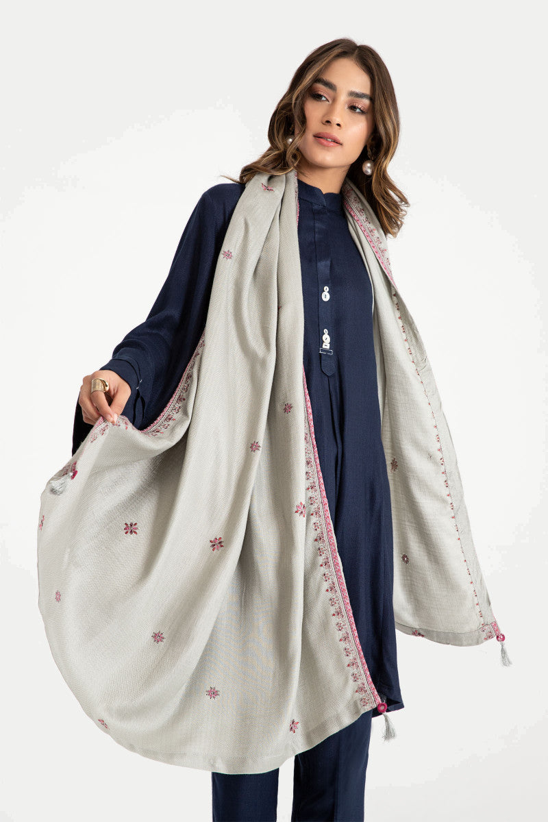 Scarf Grey MB-W22-325 – m/basics by Maria.B. (PK)