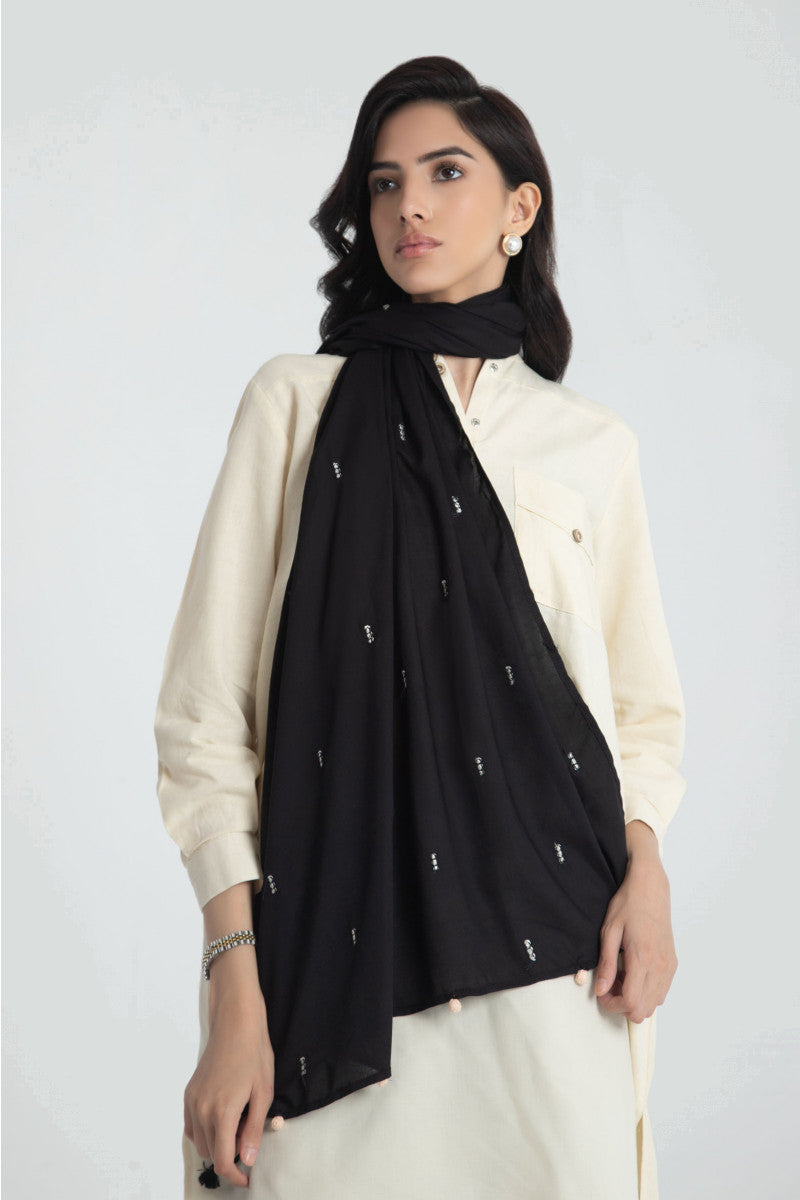 Scarf Black MB-W22-326 – m/basics by Maria.B. (PK)